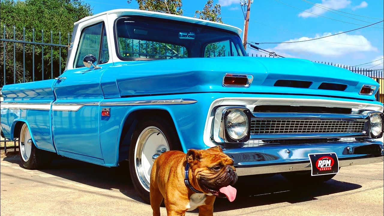 Wally Finds This Beautiful Baby Blue Classic Chevrolet C10 Truck - YouTube