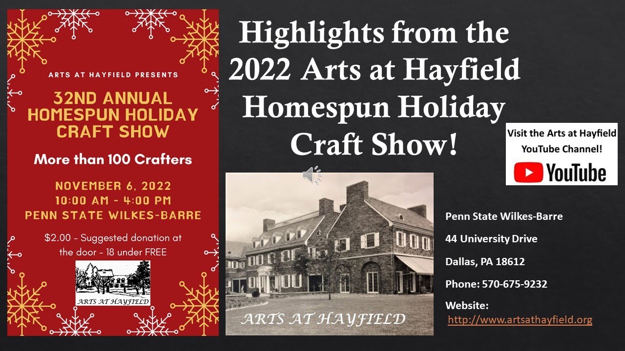 2022 Homespun Holidays Craft Show - Highlights Reel - YouTube