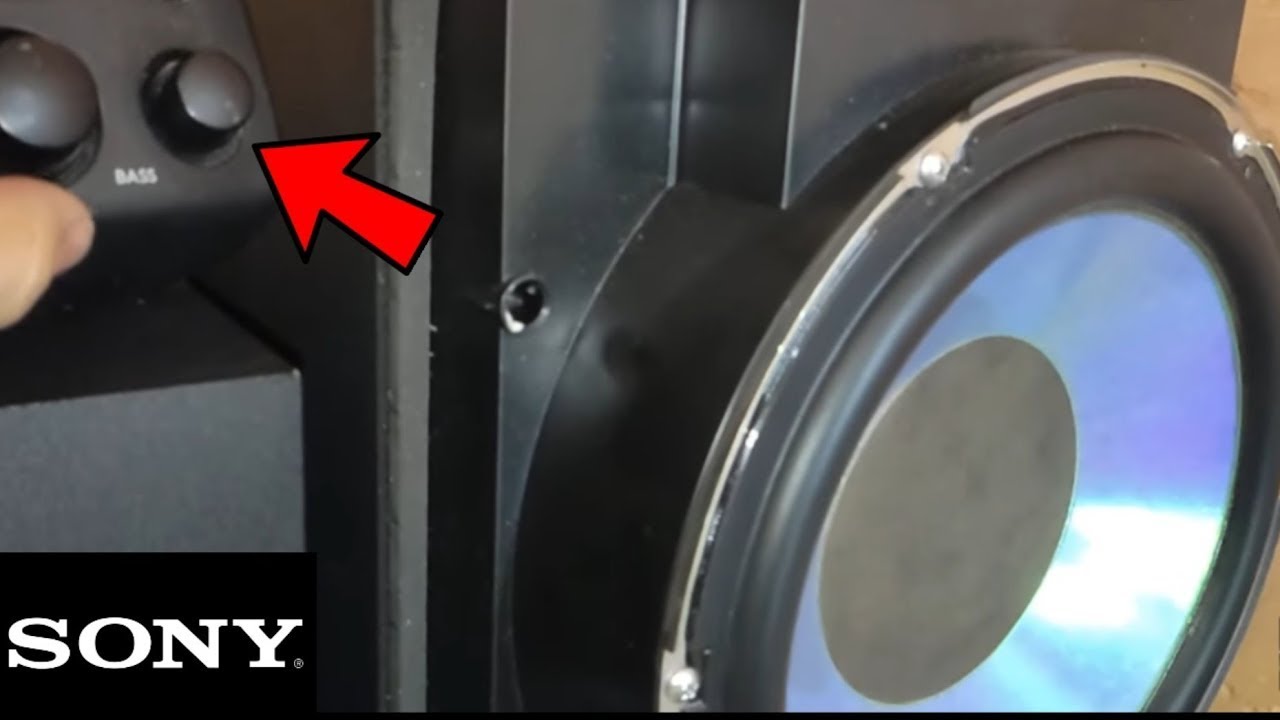 LOGITECH Z623 llevando al límite SUBWOOFER de 10" de Sony GT55 - YouTube