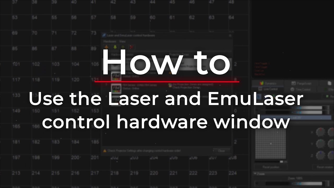 How To Use The Laser And EmuLaser Control Hardware Window In BEYOND ...