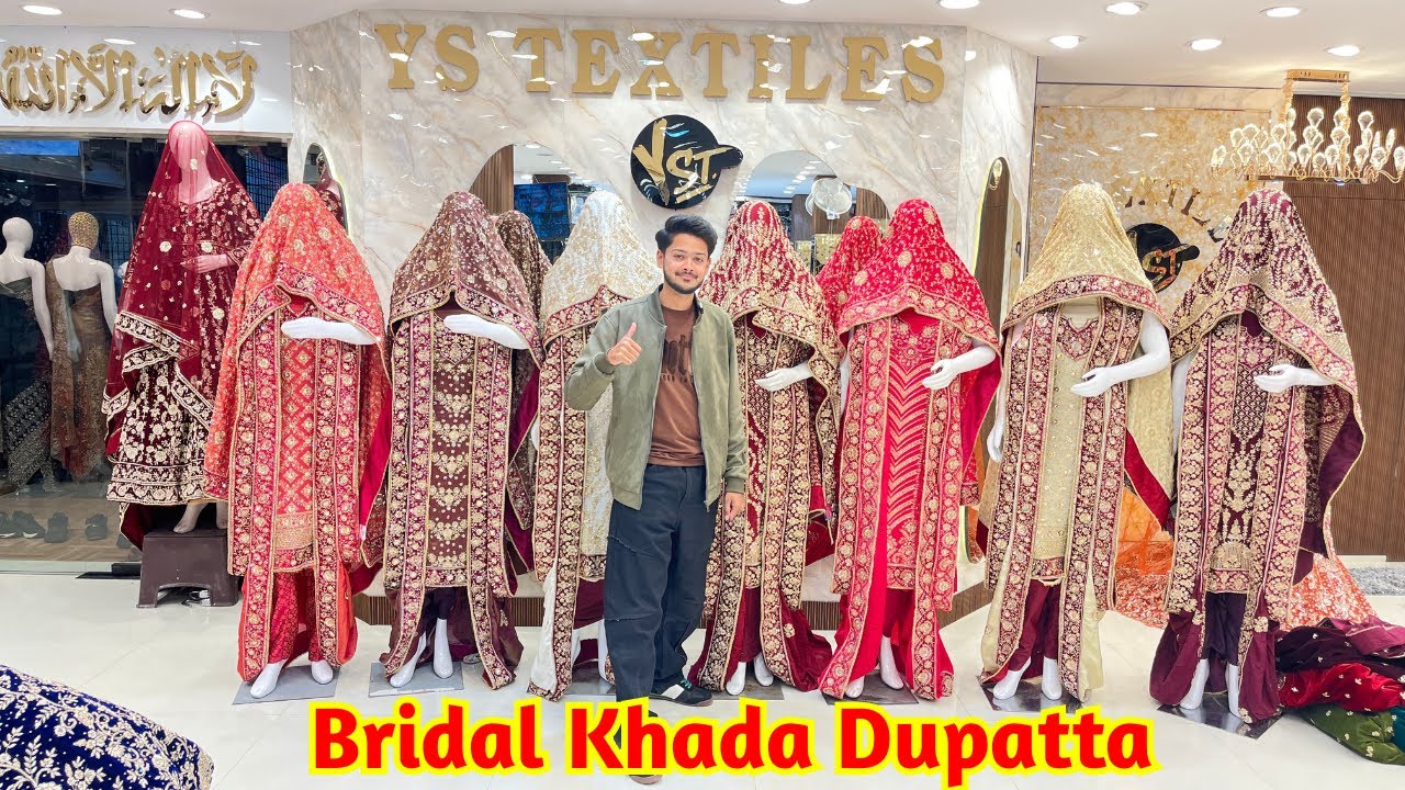 Khada Dupatta At Low Price in Hyderabad Wholesale Madina Market Bridal ...