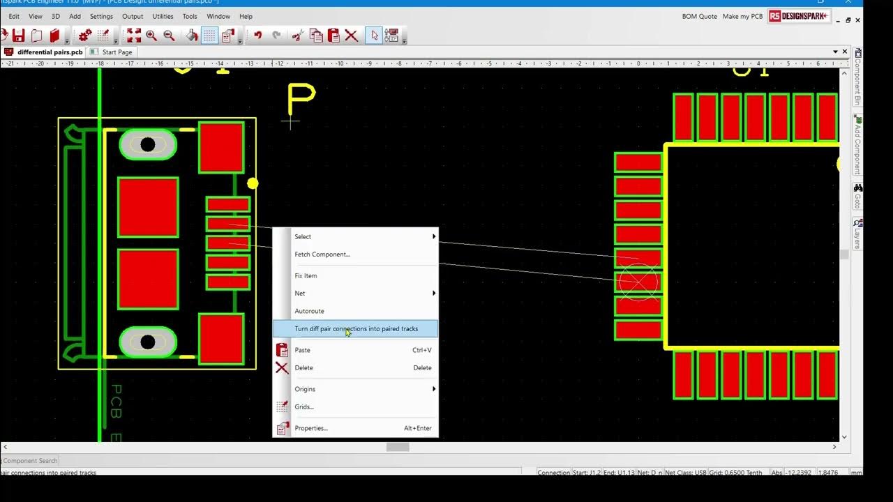 DesignSpark Toolbox - Differential pairs guide for DS PCB - YouTube