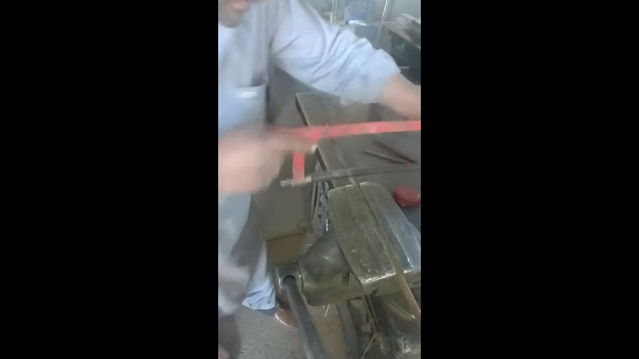 how to cut metal rod with hacksaw shorts
