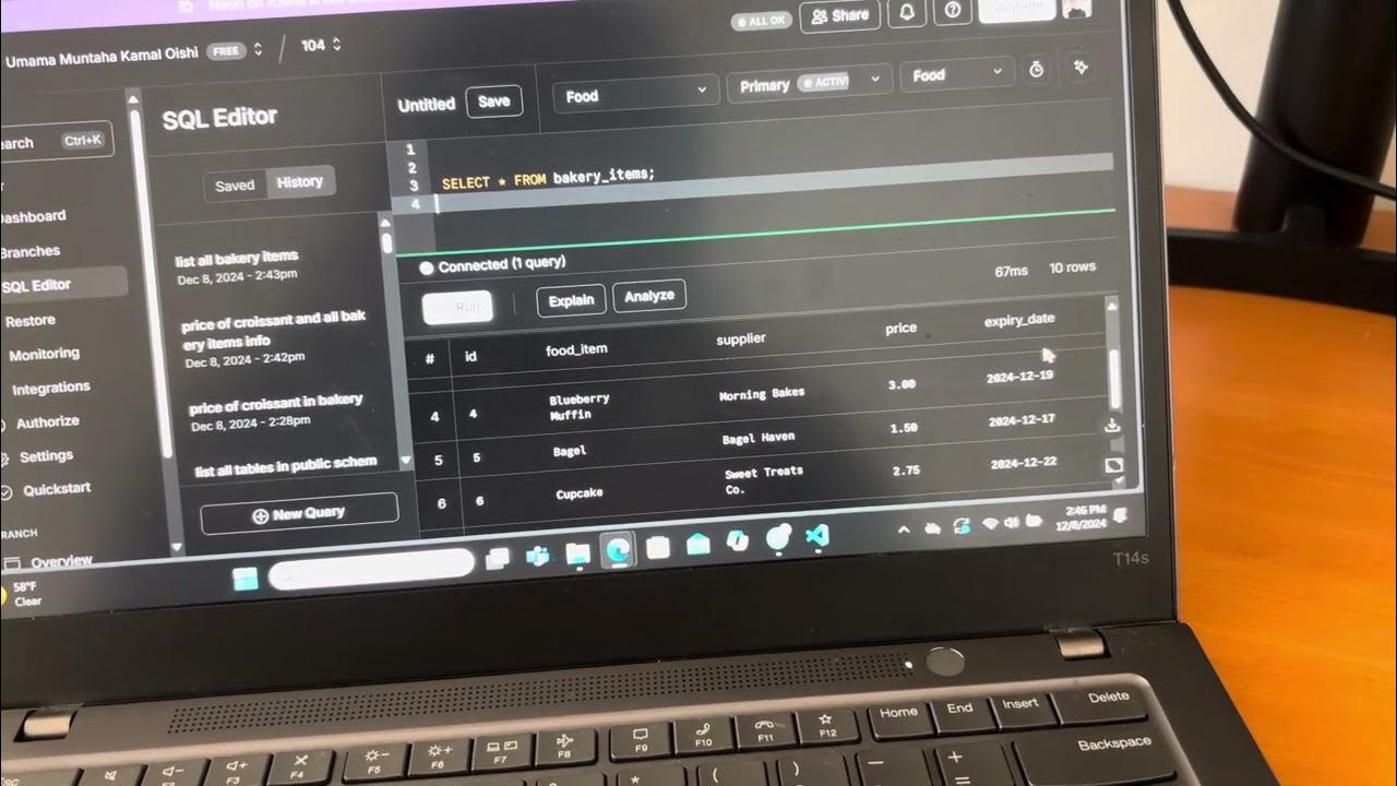 Creating data base - YouTube