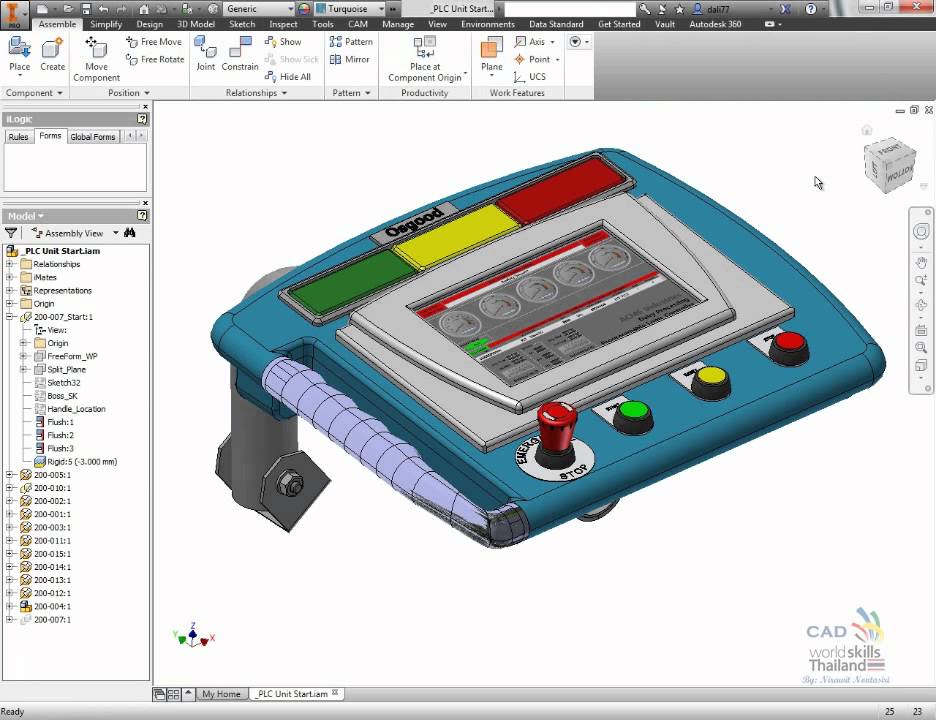 Autodesk Inventor Freeform to Assembly - YouTube