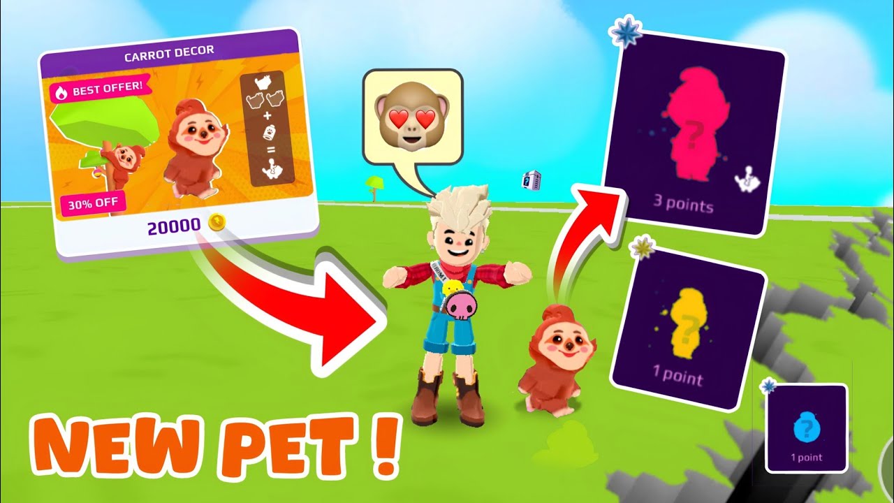 🙈💖OMG New monkey pet in PKXD 🐒 || Buying New monkey pet in PK XD 🔥 ...