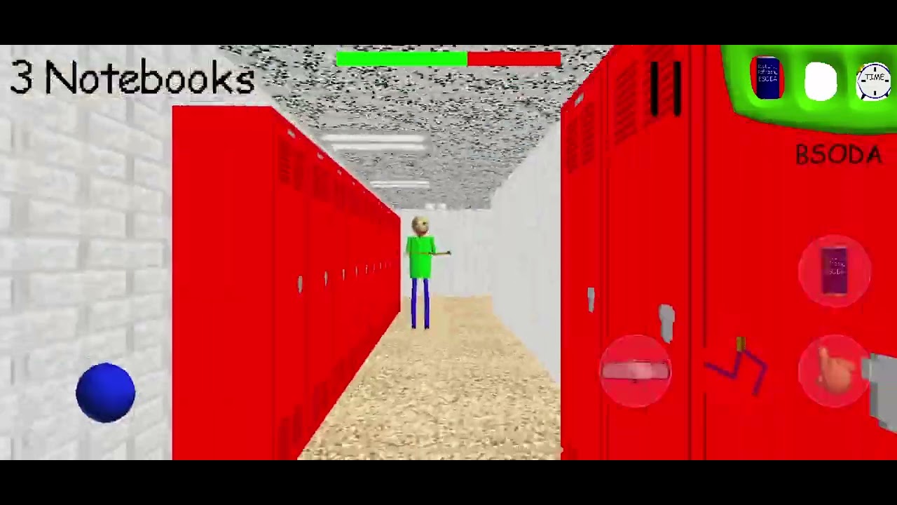 I tried riding the broom away from Baldi and the Principal… - YouTube