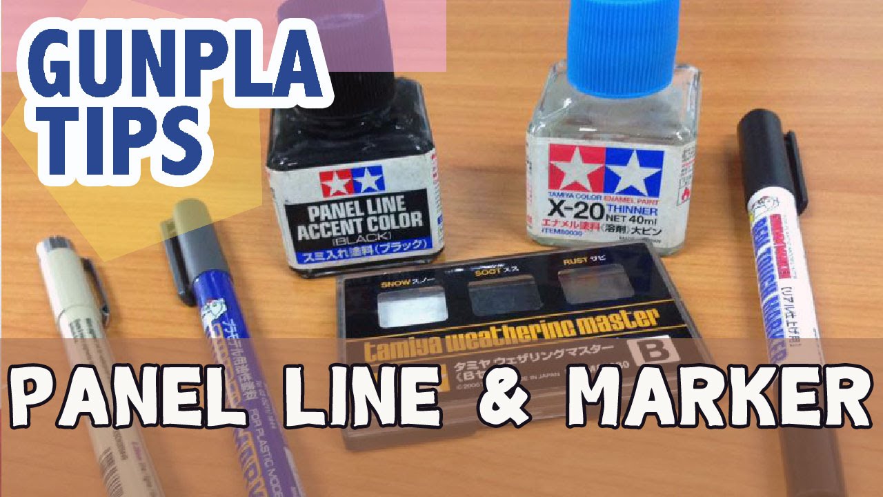 Gunpla Tips ตอนที่3 Tutorial: Panel Lines แนะนำอุปกรณ์ตัดเส้นกันพลา ...