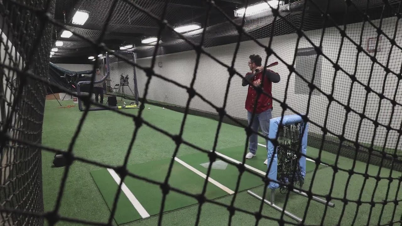 Sweet Lenny Goes Against Michelle and Taminique in a Batting Practice ...