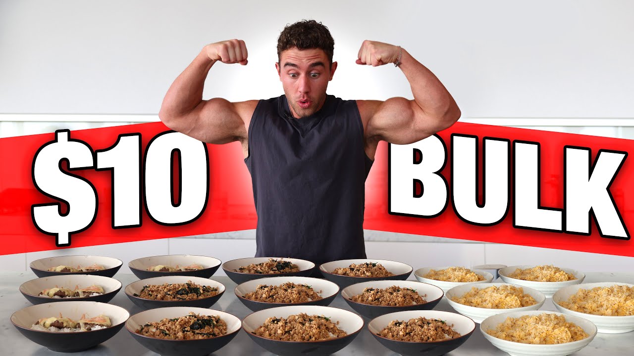 $10 BULKING DIET : Meal Prep on a Budget with Zac Perna - YouTube