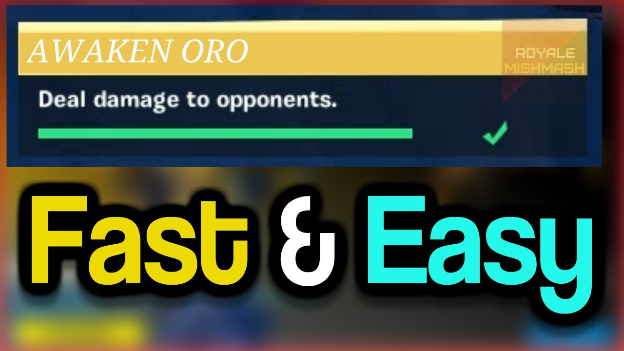 Deal damage to opponents Awaken Oro Challenge Guide - Fortnite Awaken ...