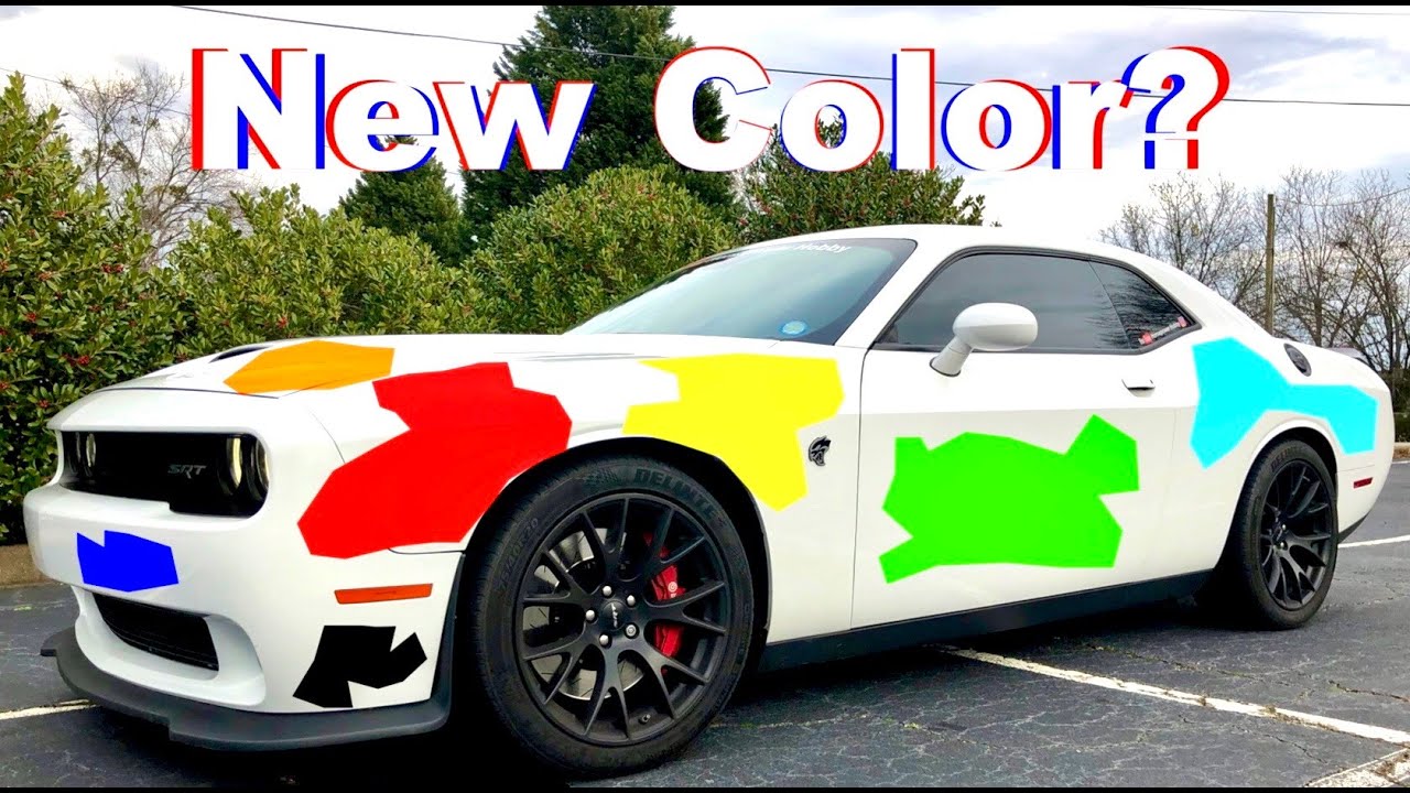 New Hellcat Challenger Wrap, What Color? - YouTube