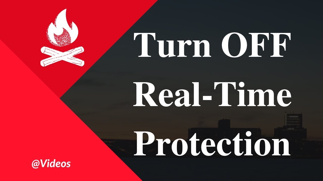 How to Turn Windows Defender Real Time Protection | On or Off in ...