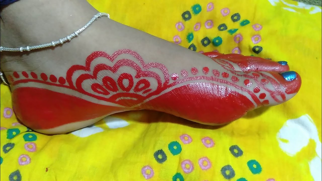 Alta Design/Easy Alta Design For Feet/Simple Alta Design/Poojo Special ...