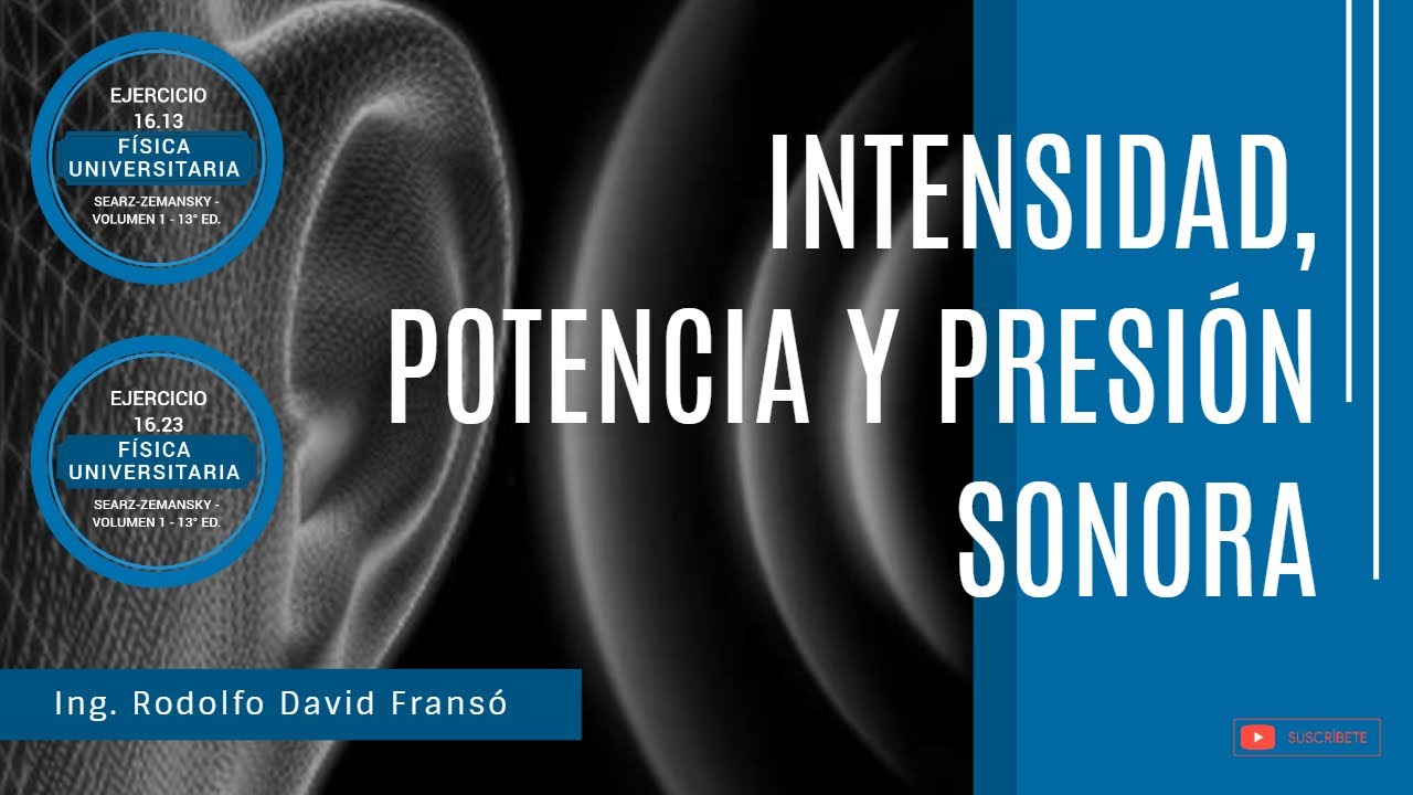 Intensidad, Potencia y Presión Sonora y aplicación práctica - YouTube