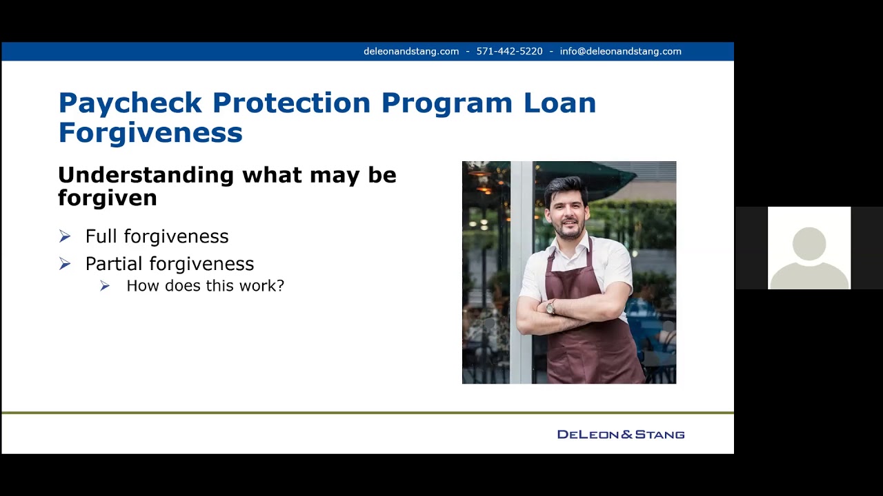 Preparing for Paycheck Protection Program Loan Forgiveness - YouTube
