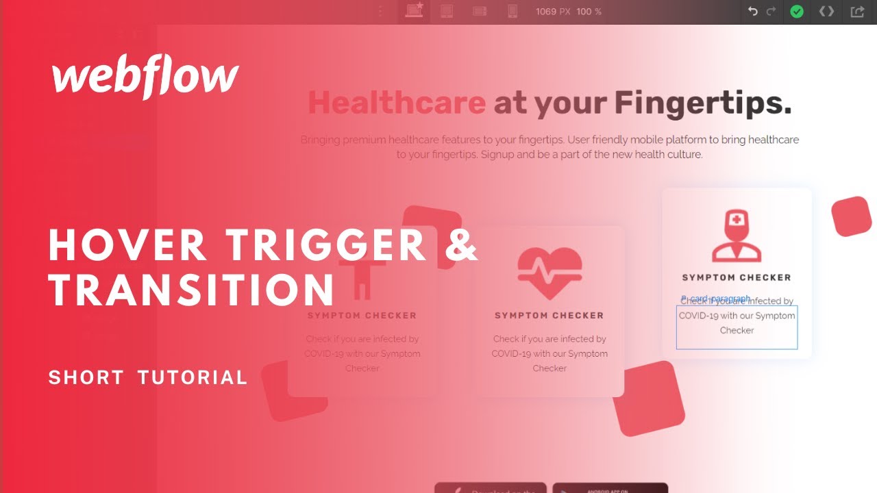 Hover Trigger In Webflow And Transition Duration Webflow Animation