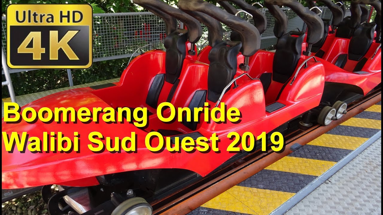 Walibi Sud Ouest - Boomerang 2019 (High Quality Onride) Vekoma Coaster ...