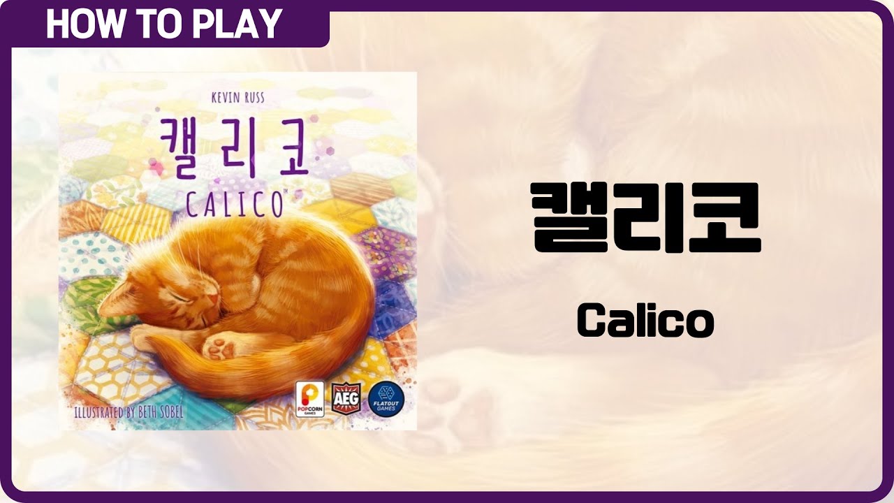 보드게임 캘리코 알려드립니다. (Calico) - YouTube