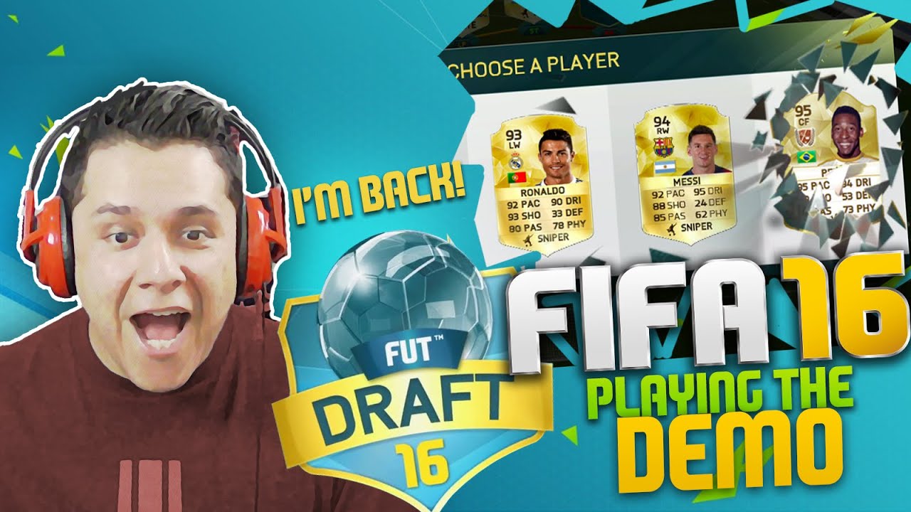 I AM BACK!! PLAYING FIFA 16 FUT DRAFT W/ MESSI!! THE BEST ONE!!! - YouTube