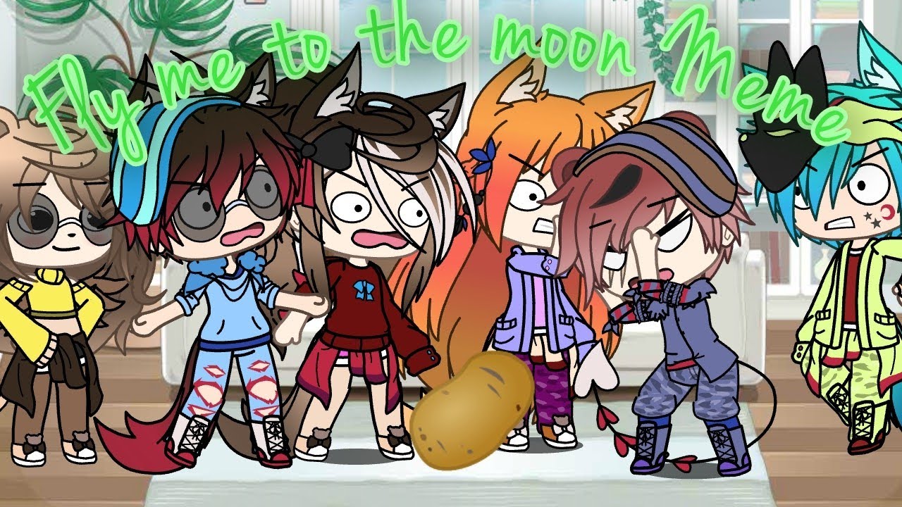 Fly me to the moon//Gacha life// - YouTube