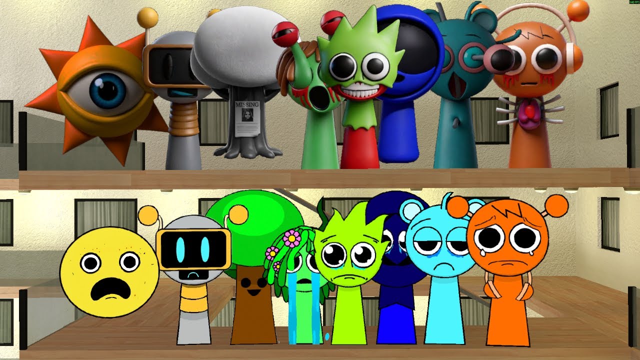 Original Sprunki Family is Afraid of 4K SPRUNKI FAMILY and Want Me to ...