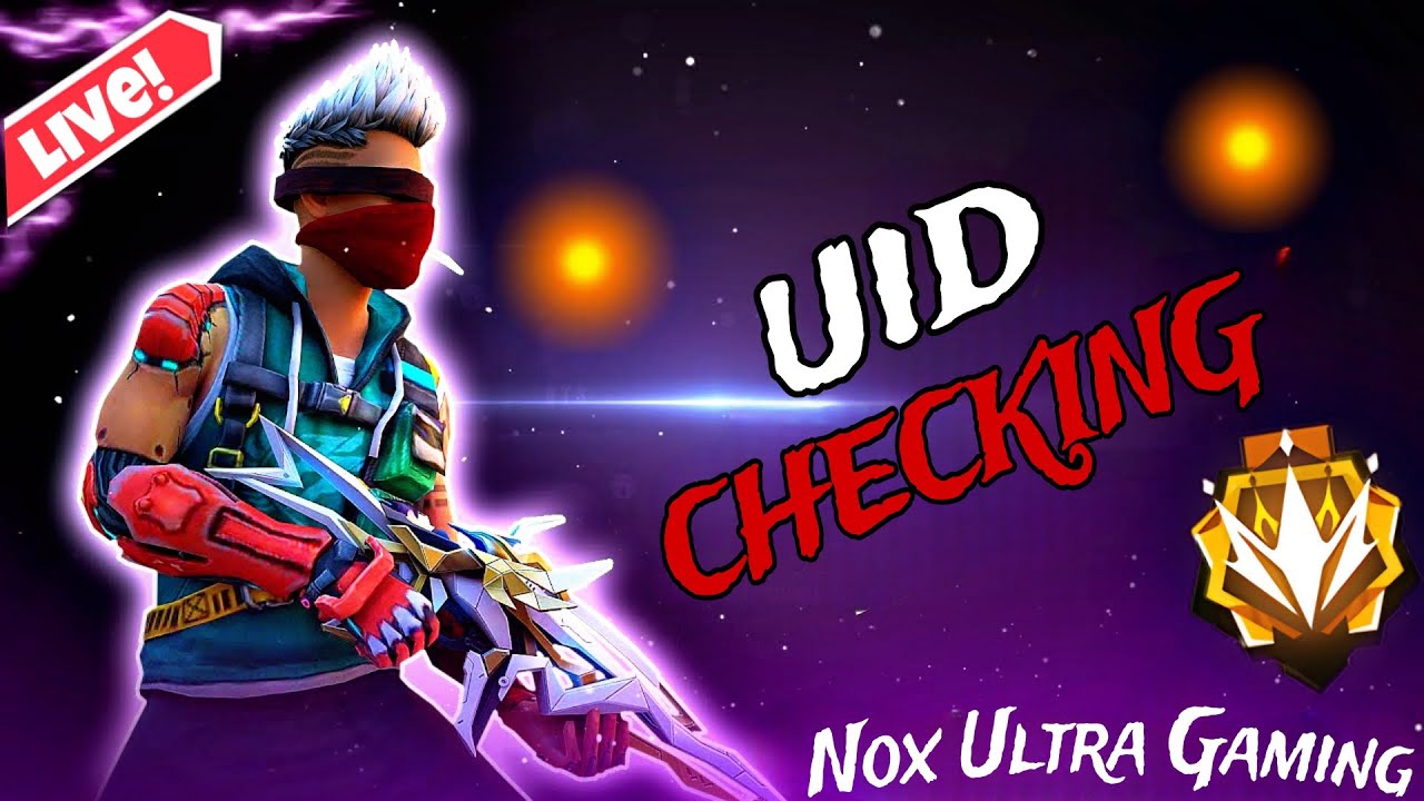 FREE FIRE UID CHECK + GIVEWAY - LIVE 🔴 - YouTube