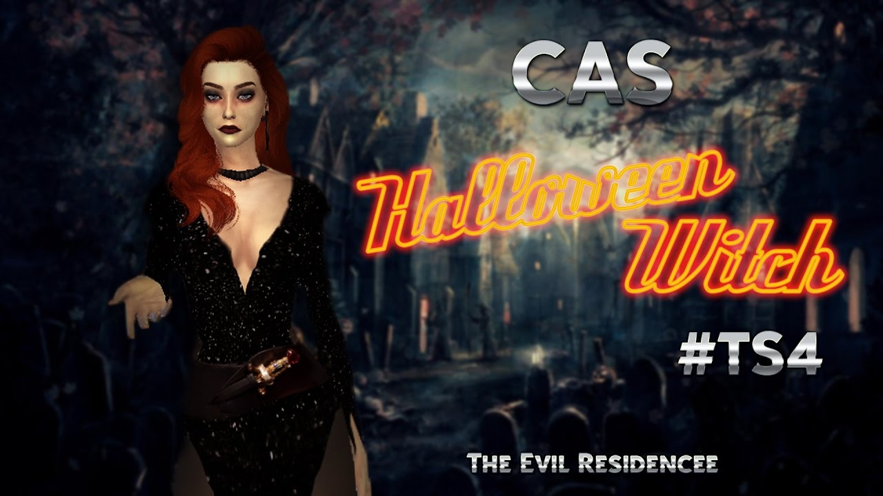 TS4 Create-A-Sim: Halloween Witch (with CC) - YouTube