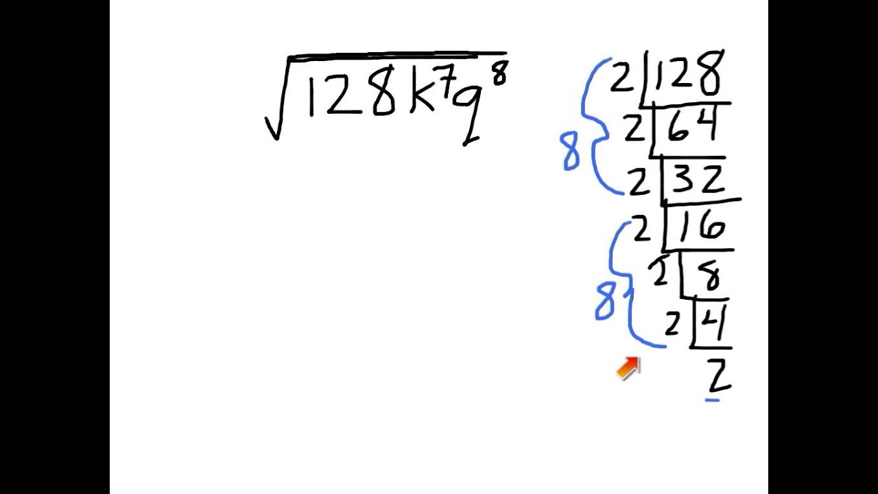 simplify radical expression by factoring - YouTube