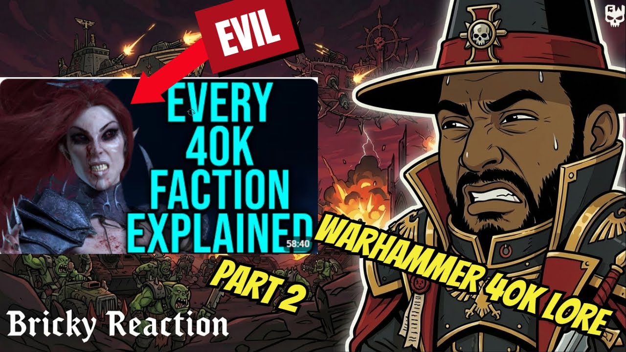 Every Single Warhammer 40k Faction explained part 2 (Bricky Reaction ...