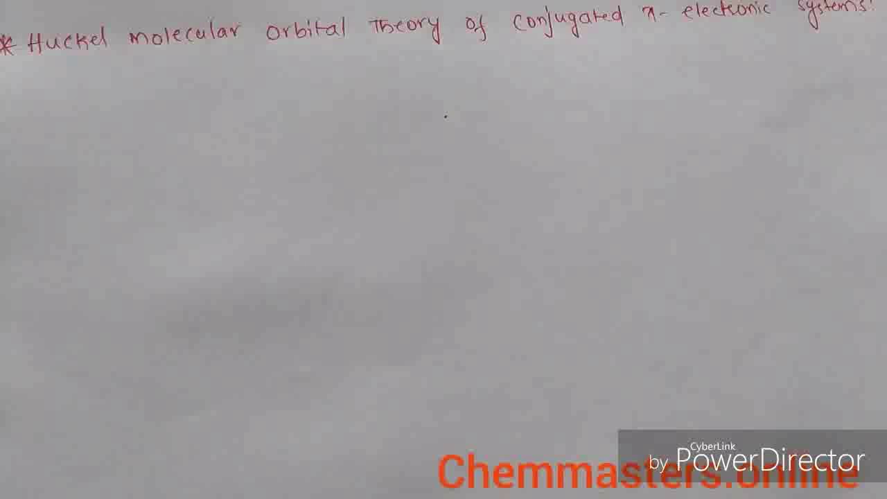 Huckel molecular orbital theory - do u like Rangoli.??? Learn easy ever with chemmasters - YouTube