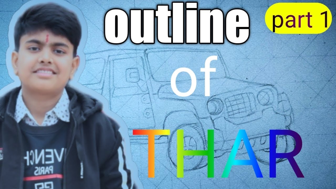 How to Draw Outline of Thar|| - YouTube