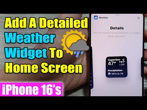 iPhone 16/16 Pro Max: How to Add A Detailed Weather Widget To Home ...