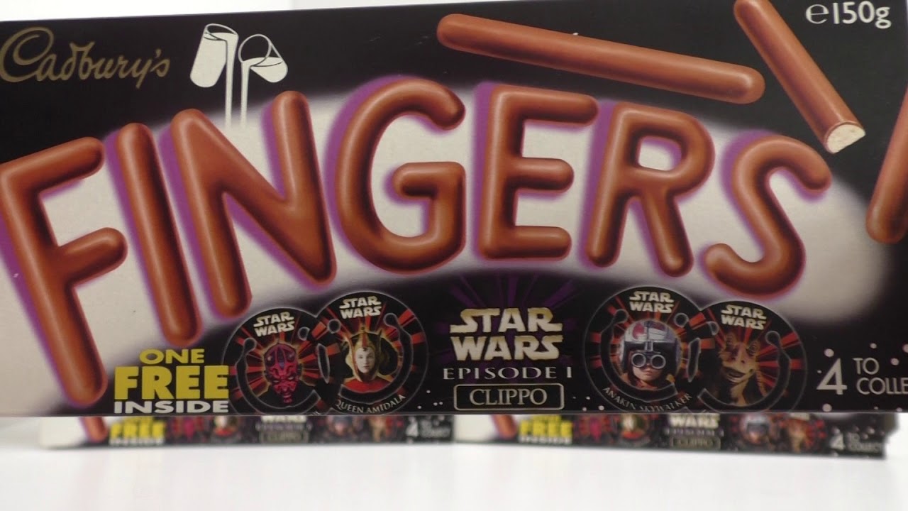 STAR WARS THE PHANTOM MENACE CHOCOLATE FINGERS BOX BY CADBURY'S 1999 ...