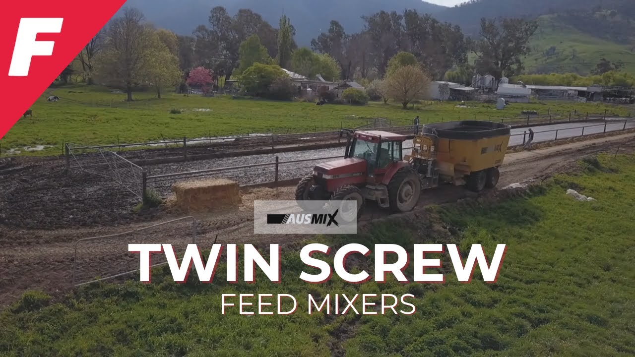 Ausmix Twin Screw Feed Mixers - YouTube
