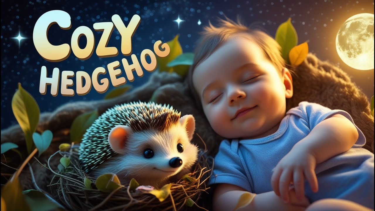 Cozy Baby Hedgehog – Tucked in Tight with a Sleepy Yawn - YouTube