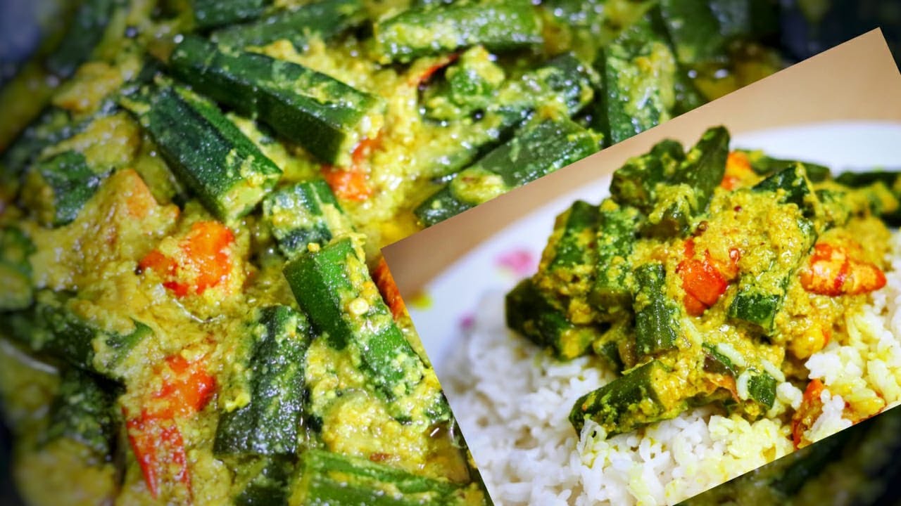 সরিষা বাটায় ঢেড়শ চিংড়ির গ্রেভি | Bengali Shorshe Dharosh Recipe ...