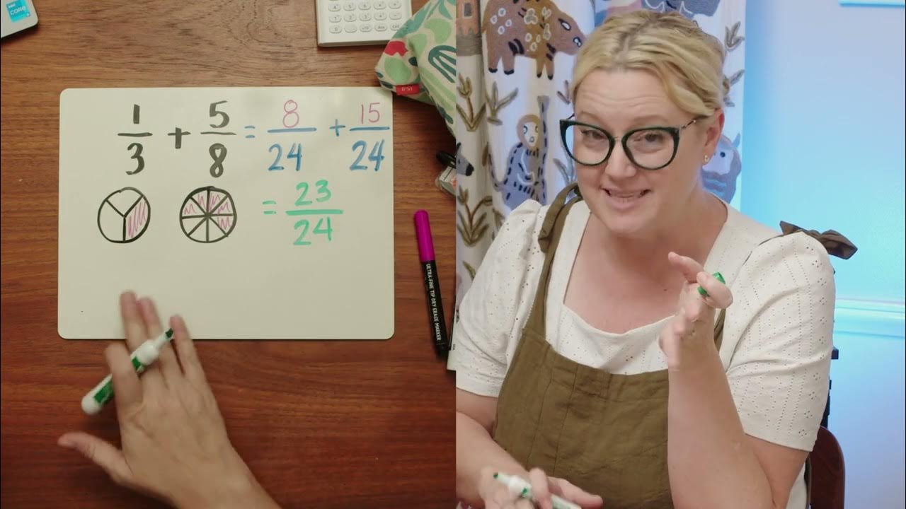 Math Concept: The math behind crisscross applesauce for adding and subtracting fractions - YouTube