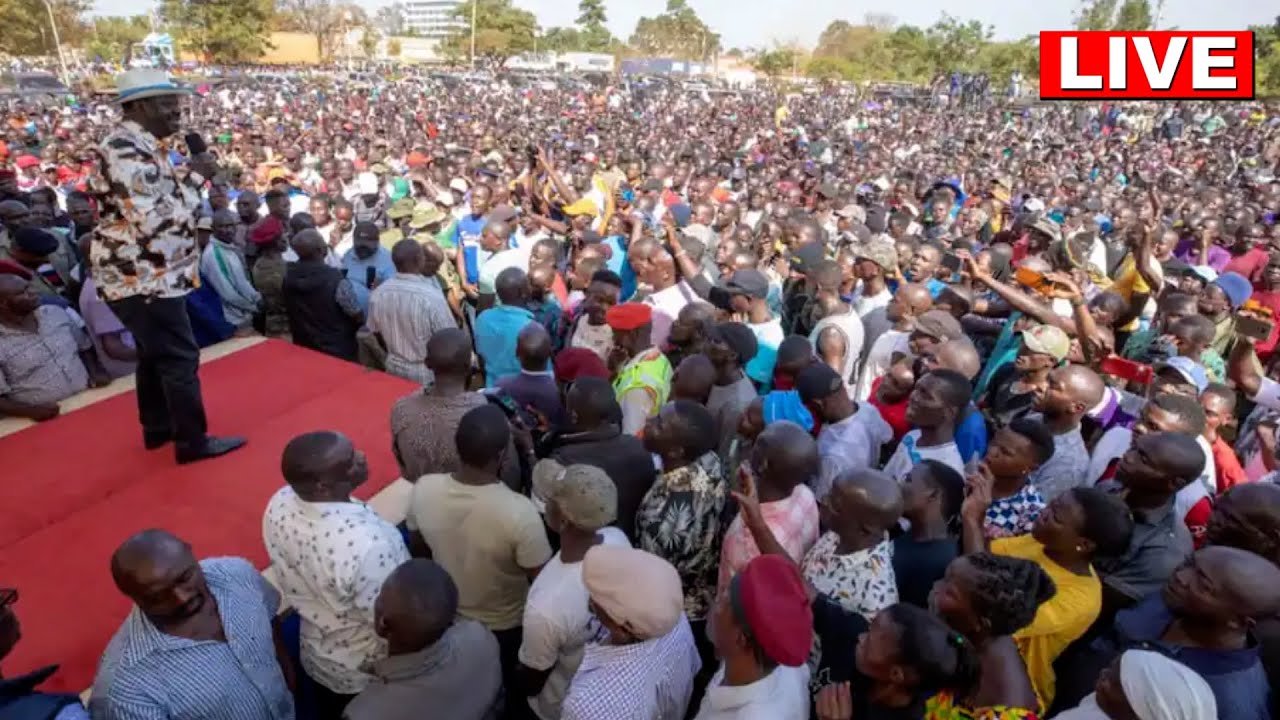 LIVE: RAILA ODINGA LANDS IN HOMA BAY AFTER KAMUKUNJI RALLY - Piny Luo ...