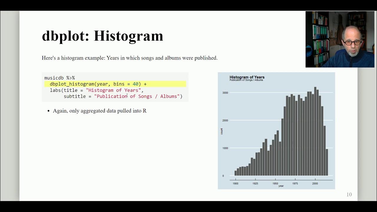 How to Plot Data from Databases in R Efficiently: dbplot - YouTube