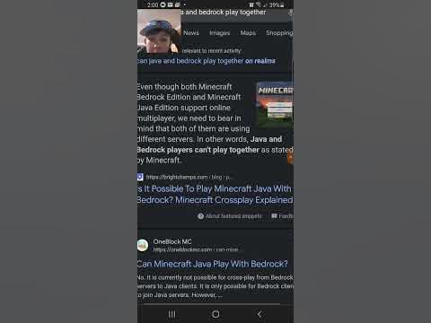 Can you play Java and Bedrock together - YouTube