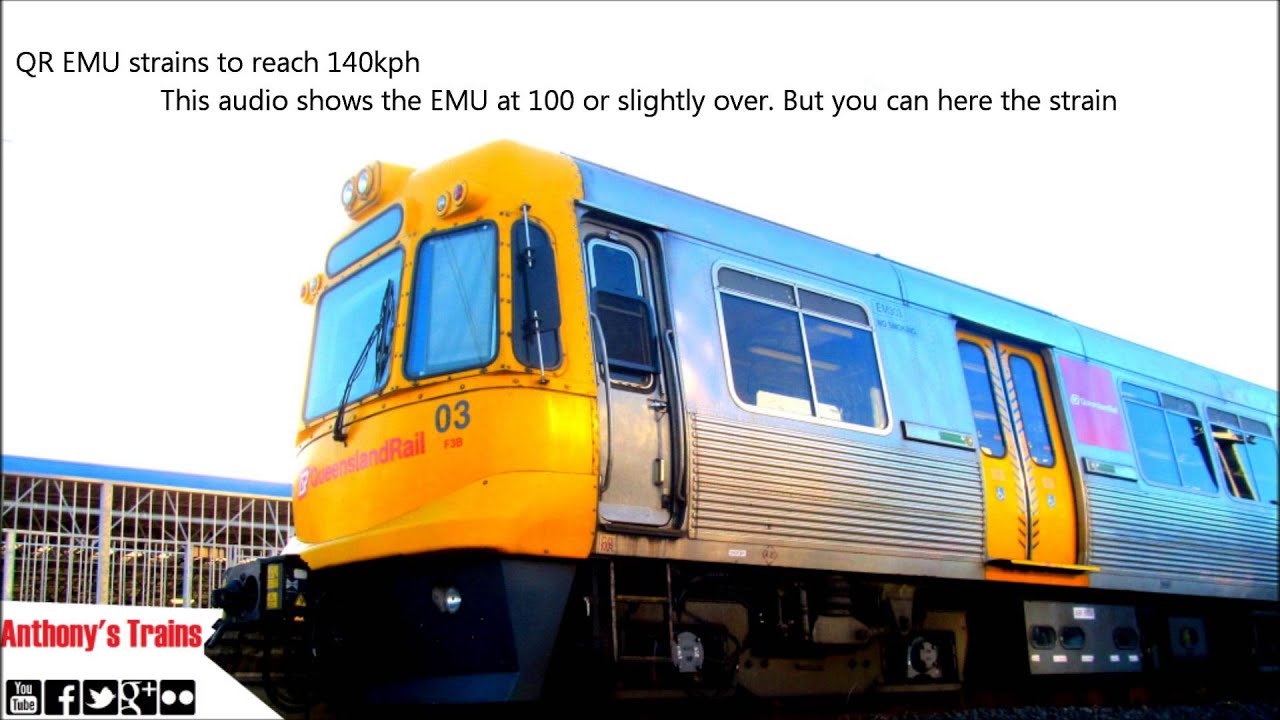 QR EMU strains for 140kph - YouTube