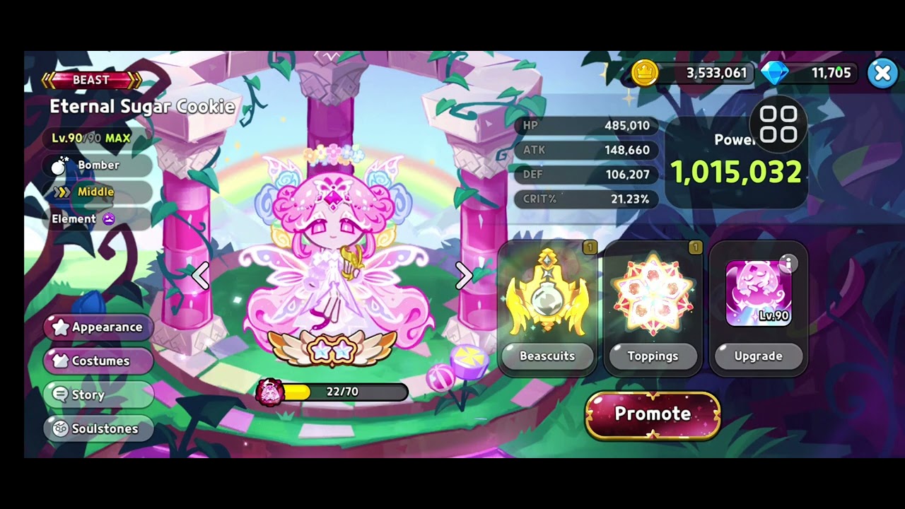 [ cookie run kingdom indonesia ] tes dimeg 1jt eternal sugar cookie ...