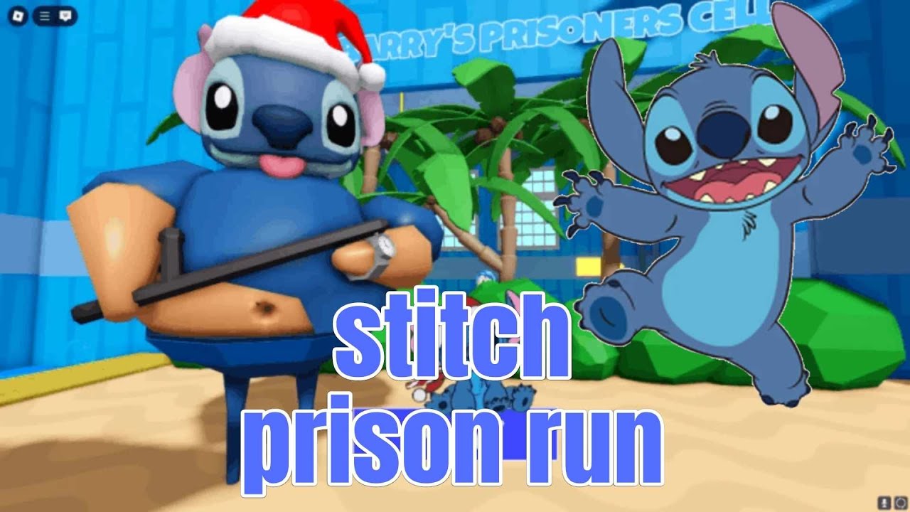 STITCH Prison Run (Escape Obby) - YouTube