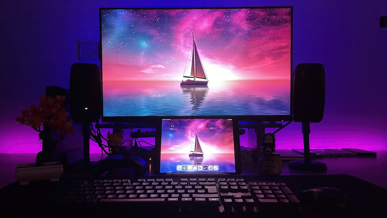My ULTIMATE Home Office Desk Setup Tour 2024 - YouTube