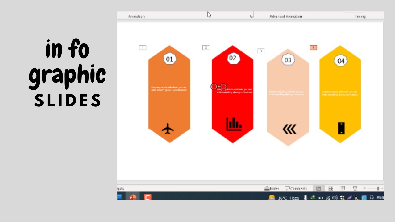 how to make info graphic slide@# info graphic slide kaise banayen - YouTube