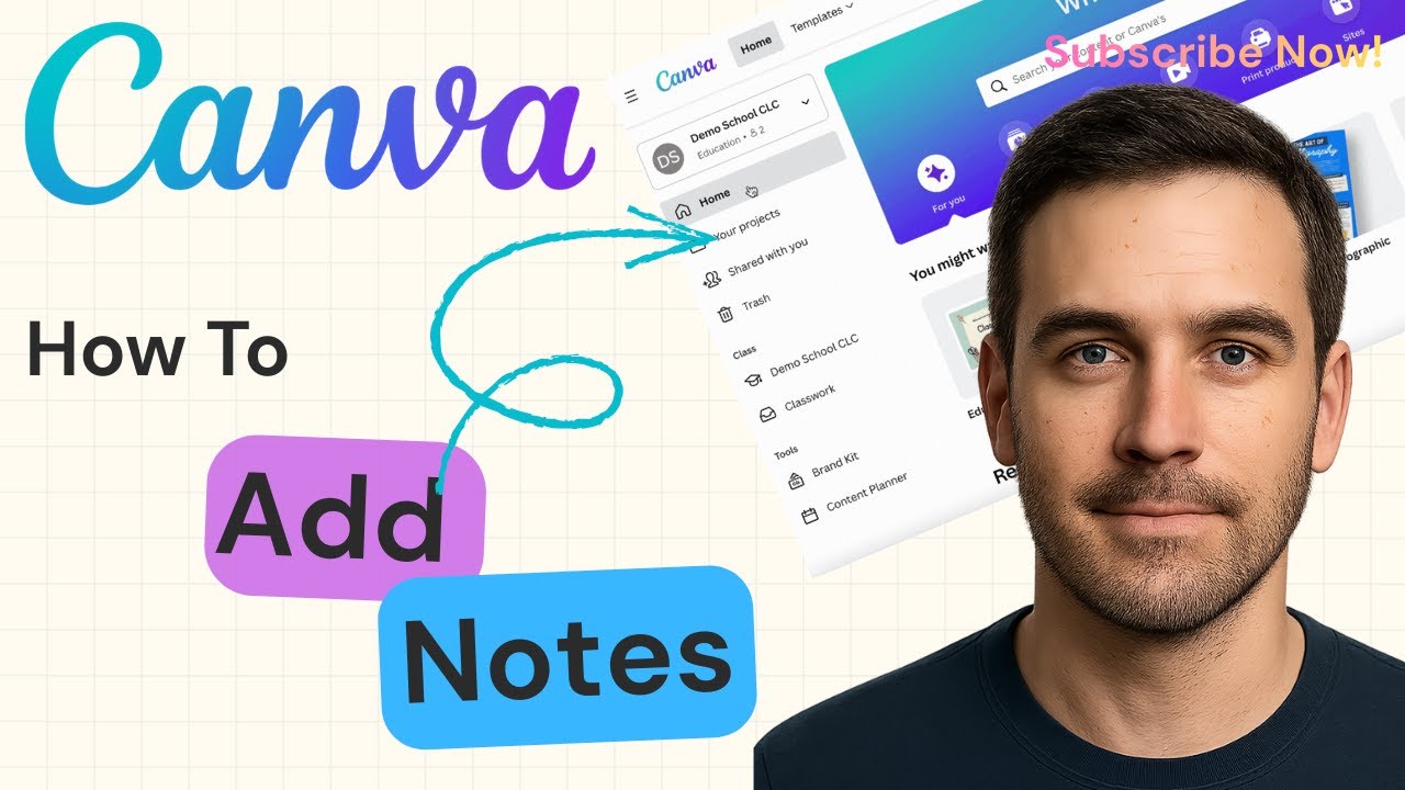 How to Add Presenter Notes in Canva | Canva Tutorial 2025 - YouTube