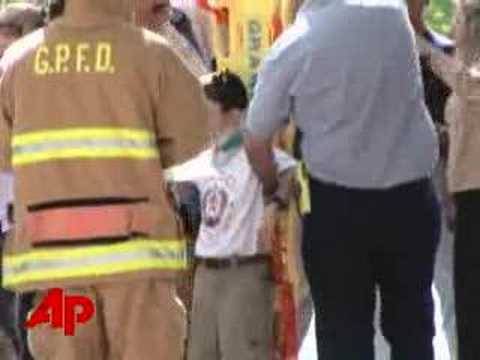 Children Injured When School Bus Flips Over - YouTube