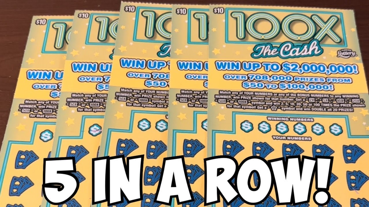 5 IN A ROW. 100X THE CASH. FL LOTTERY. - YouTube
