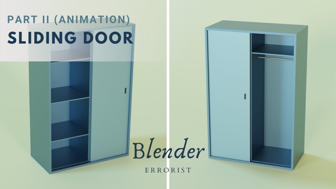Sliding Door Animation Blender Constraints Tutorial - Part II - YouTube